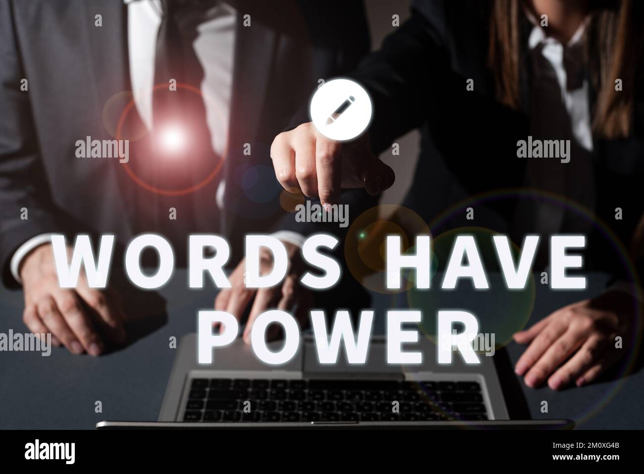 Writing displaying text Words Have Power. Business concept Energy ...
