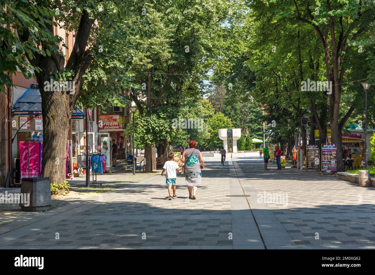VELINGRAD, BULGARIA - JUNE 29, 2021: Center of famous spa resort of ...