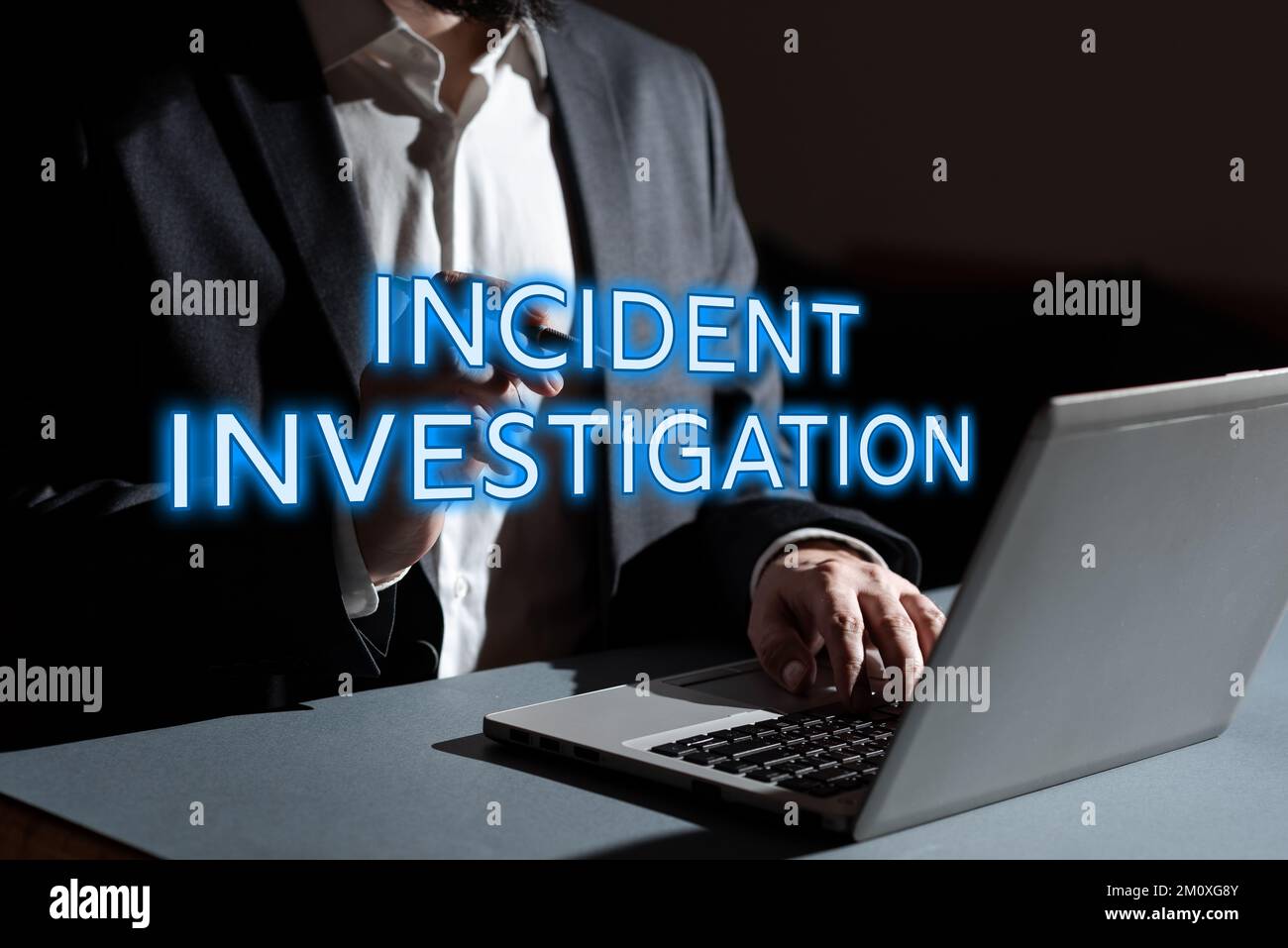 Handwriting text Incident Investigation. Business approach responsible ...