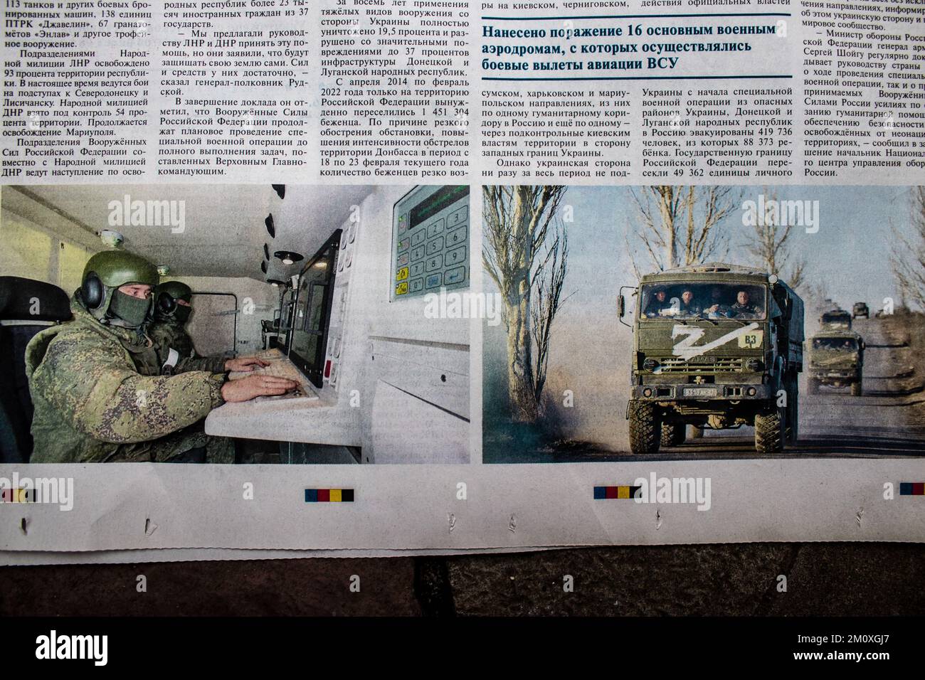 Russian newspapers discovered in Kherson airport after it was abandoned ...