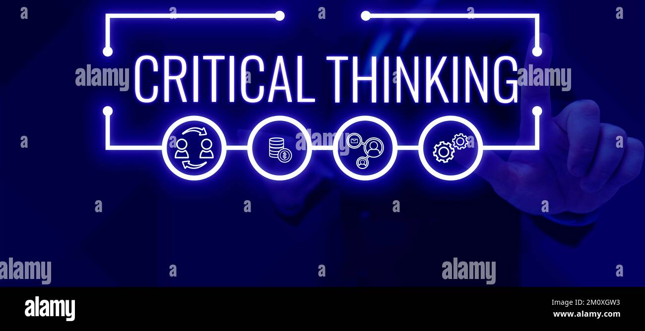 Writing Displaying Text Critical Thinking Business Concept Sequence Of Stages Of A Project