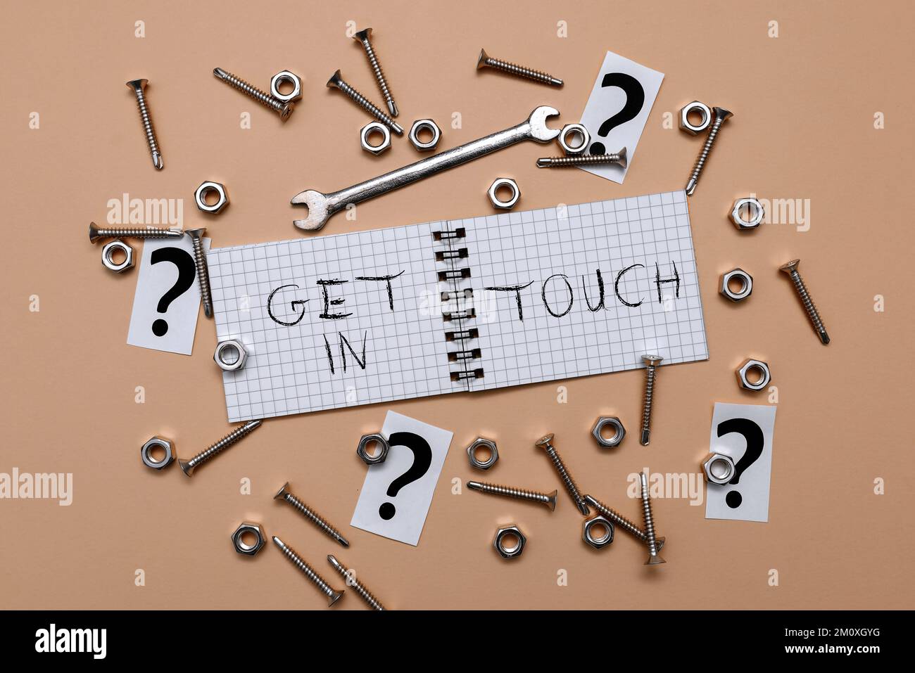 Conceptual caption Get In Touch. Business concept Stay in contact ...