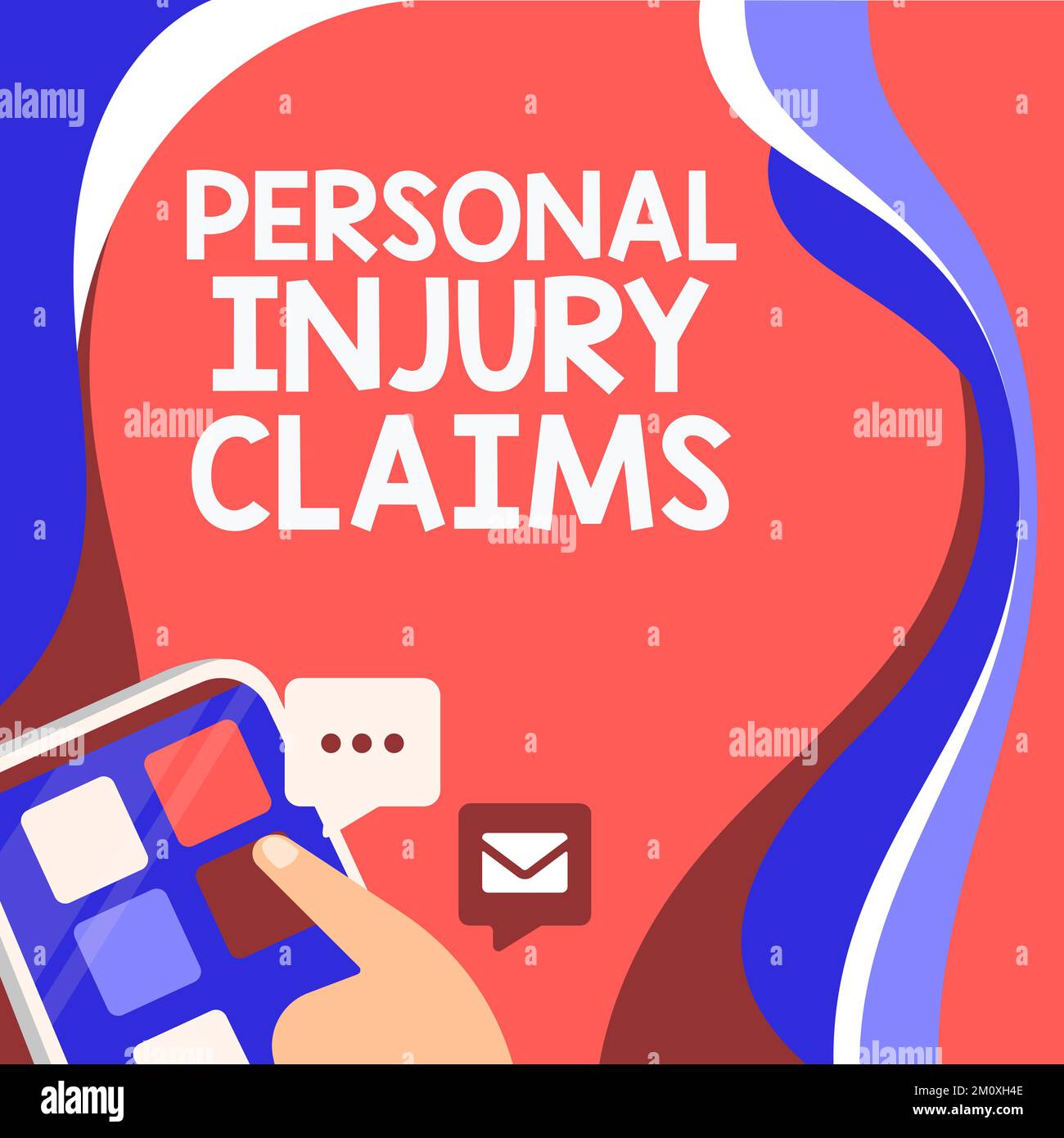Conceptual caption Personal Injury Claims. Concept meaning being hurt ...