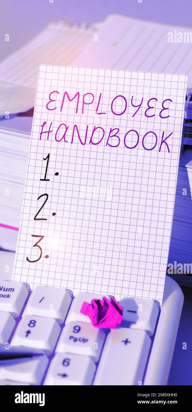 Writing Displaying Text Employee Handbook Word For Document That