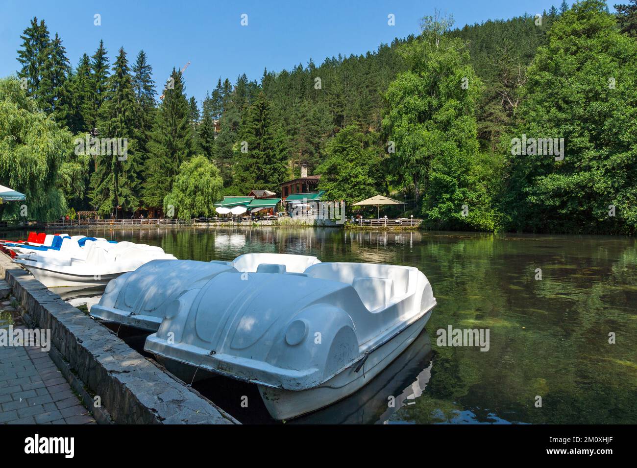 VELINGRAD, BULGARIA - JUNE 29, 2021: Center of famous spa resort of ...