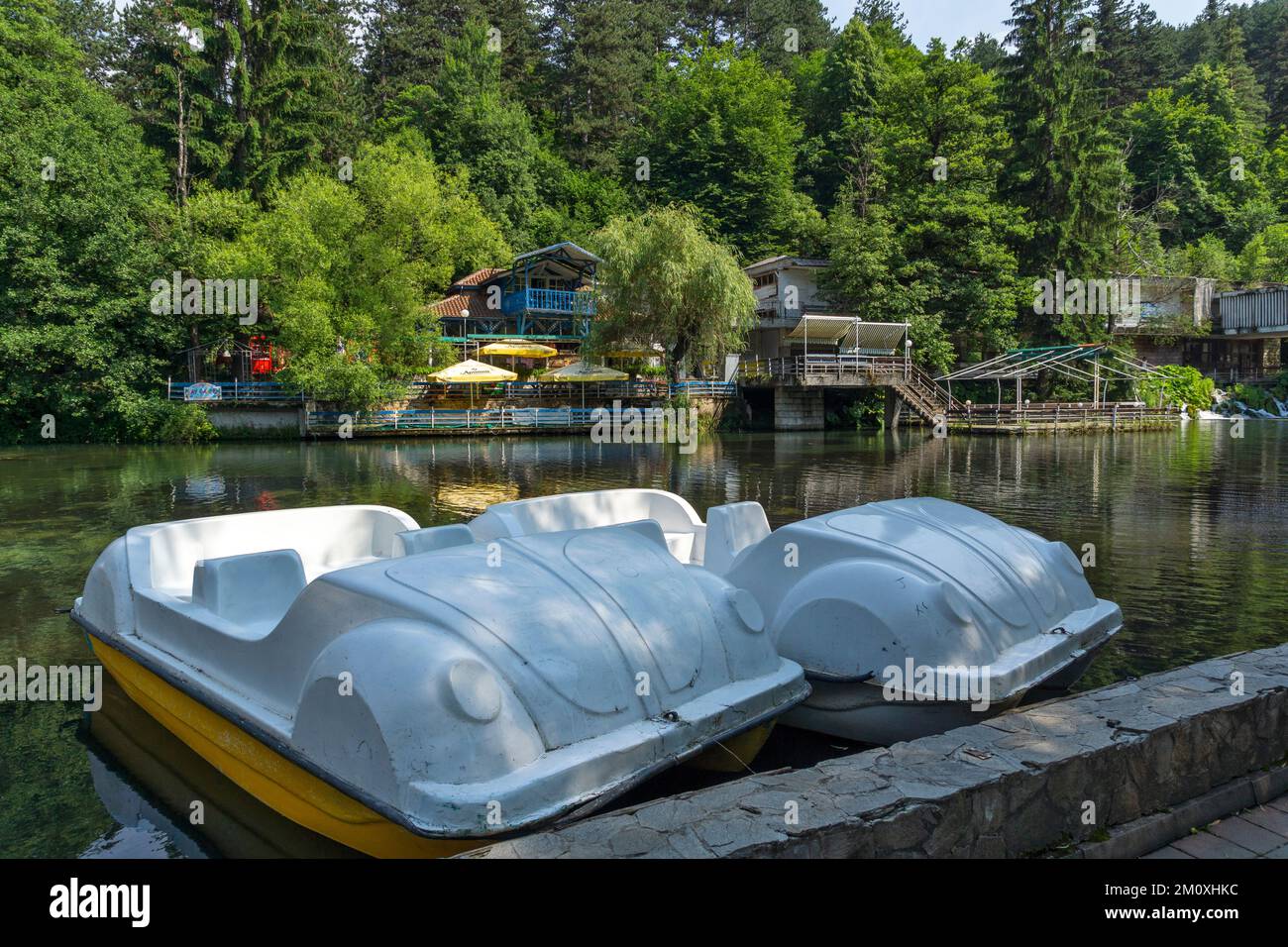 VELINGRAD, BULGARIA - JUNE 29, 2021: Center of famous spa resort of ...