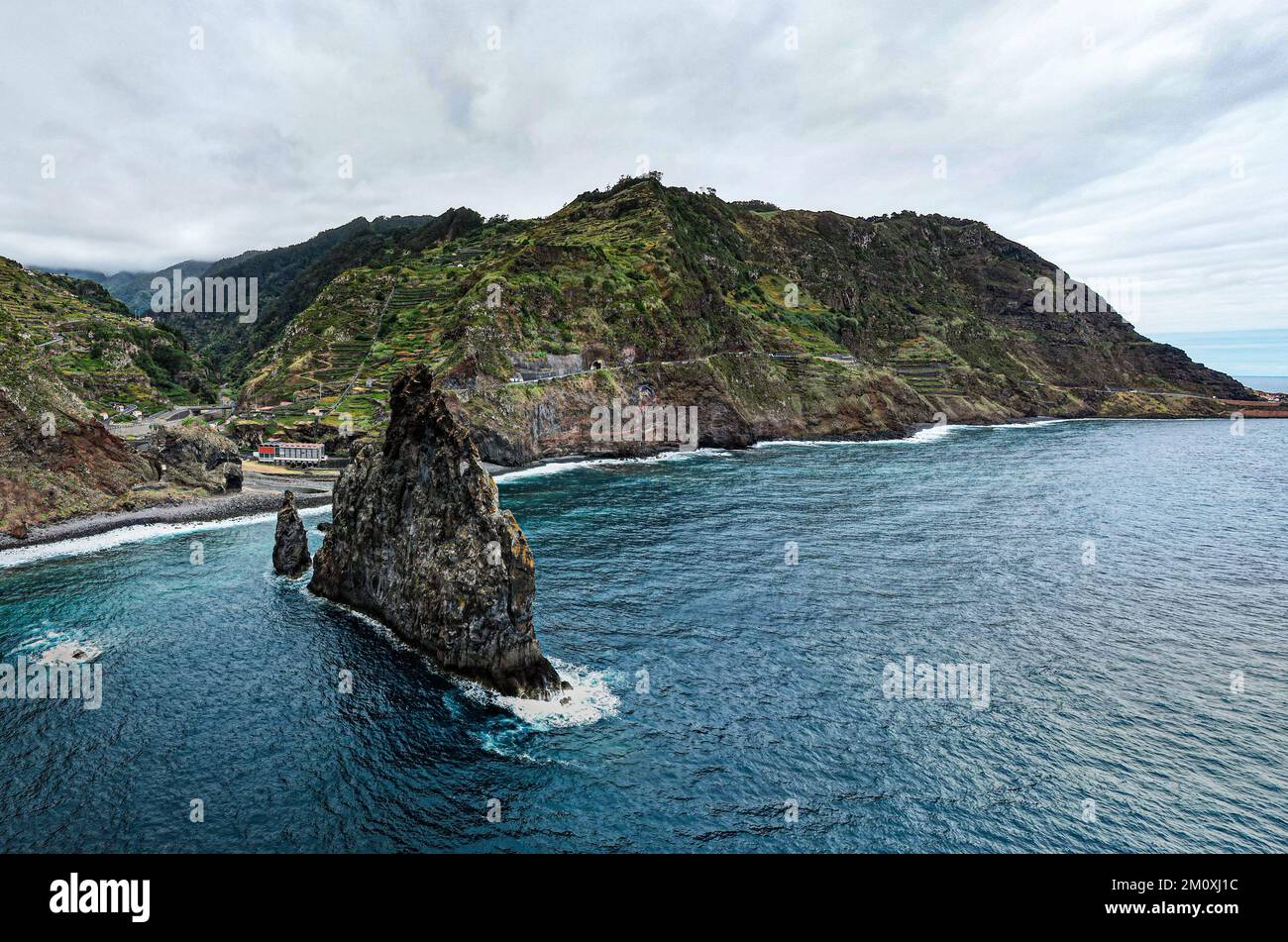 Madeira island rocks at ribeira da janela hi-res stock photography and ...