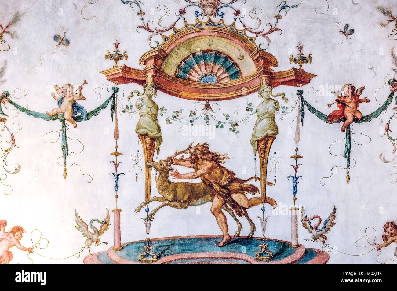 Italy Piedmont Province of Turin Rivoli Castle - Room Of the Ercole ...