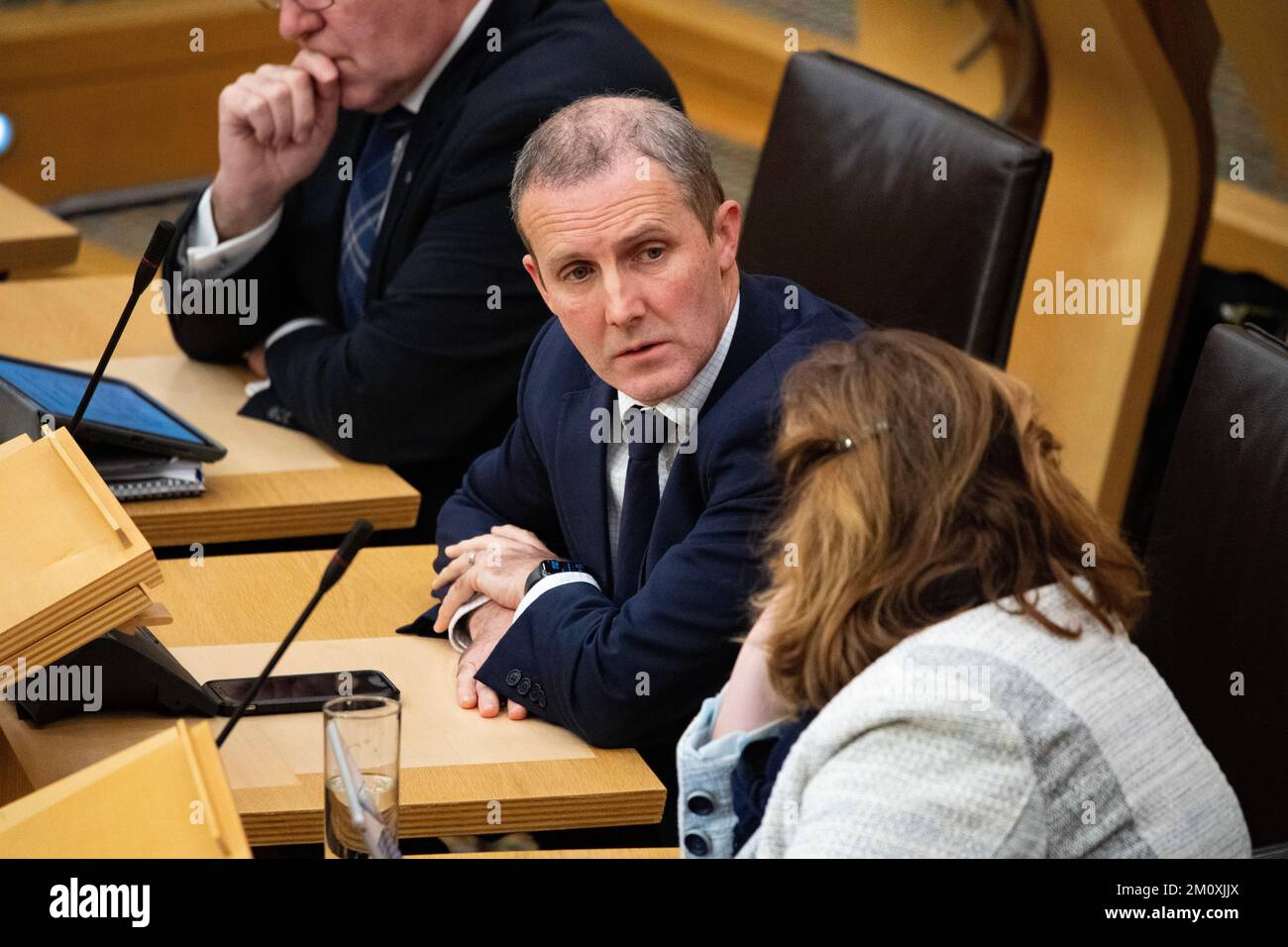 Edinburgh, Scotland, UK. 8th Dec, 2022. PICTURED: Michael Mathieson MSP ...