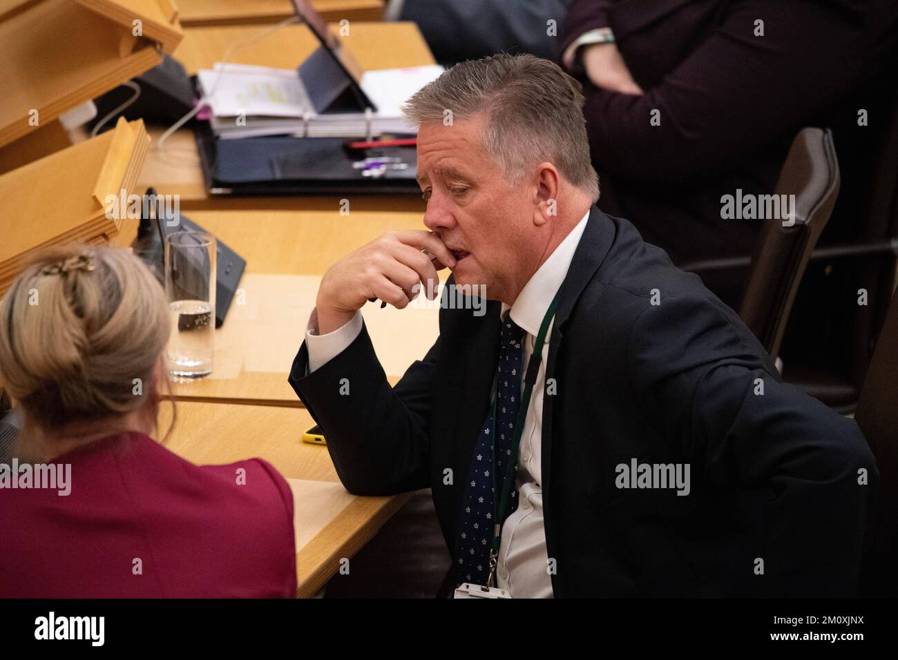 Edinburgh, Scotland, UK. 8th Dec, 2022. PICTURED: Keith Brown MSP ...