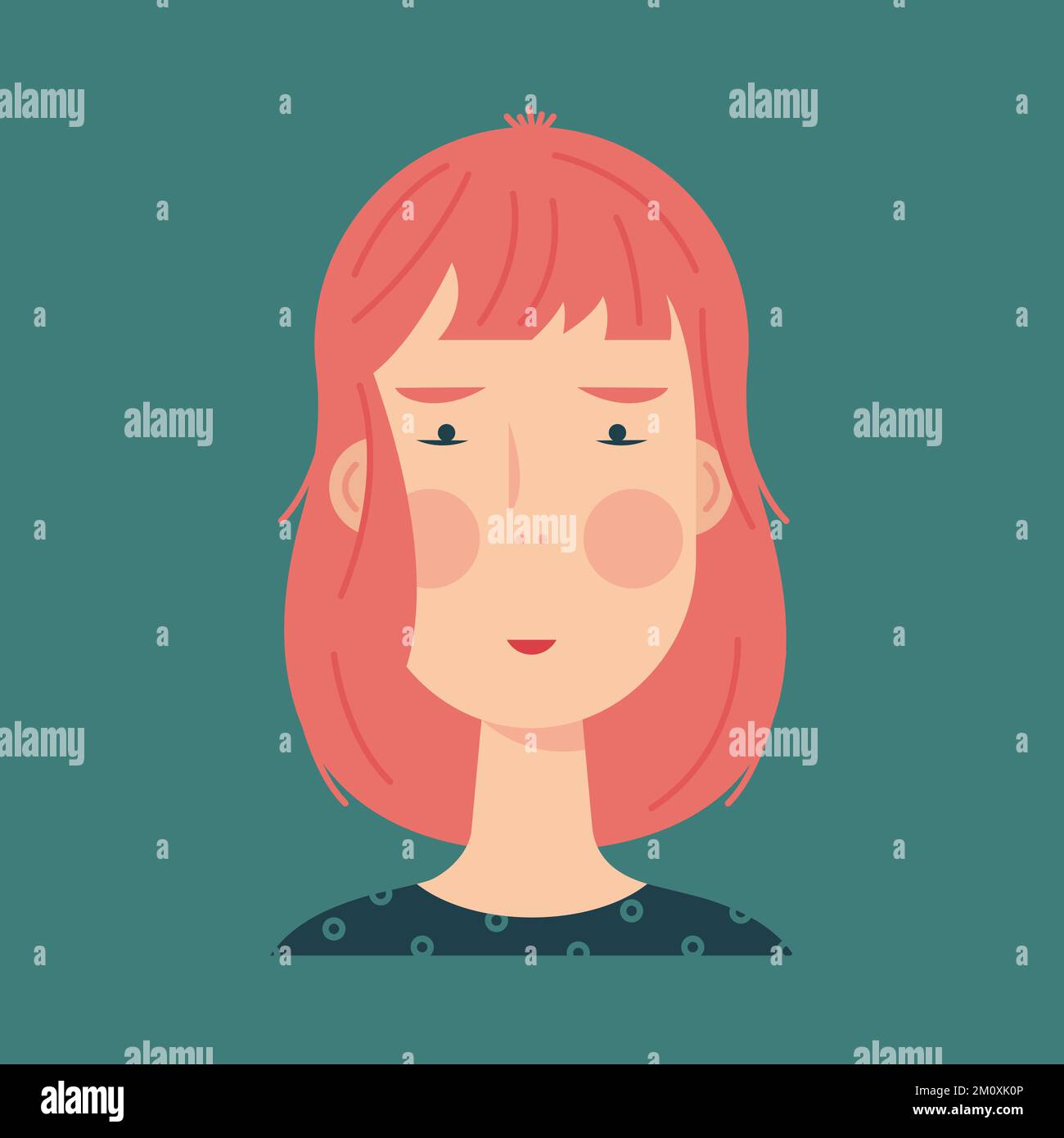 Cute young lady happy Stock Vector Images - Alamy