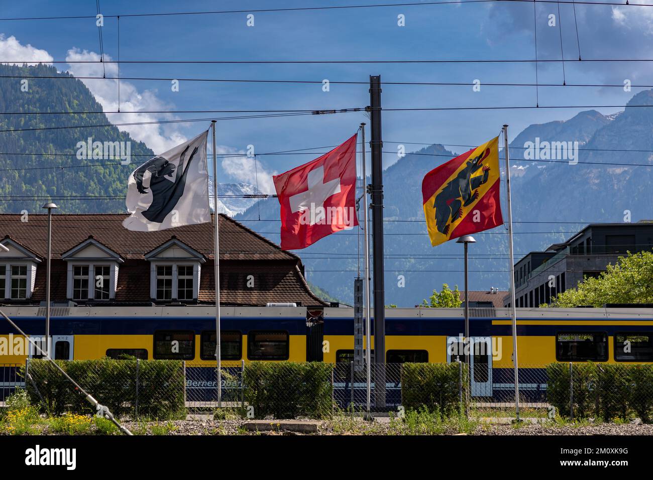 Lines of flags hi-res stock photography and images - Alamy