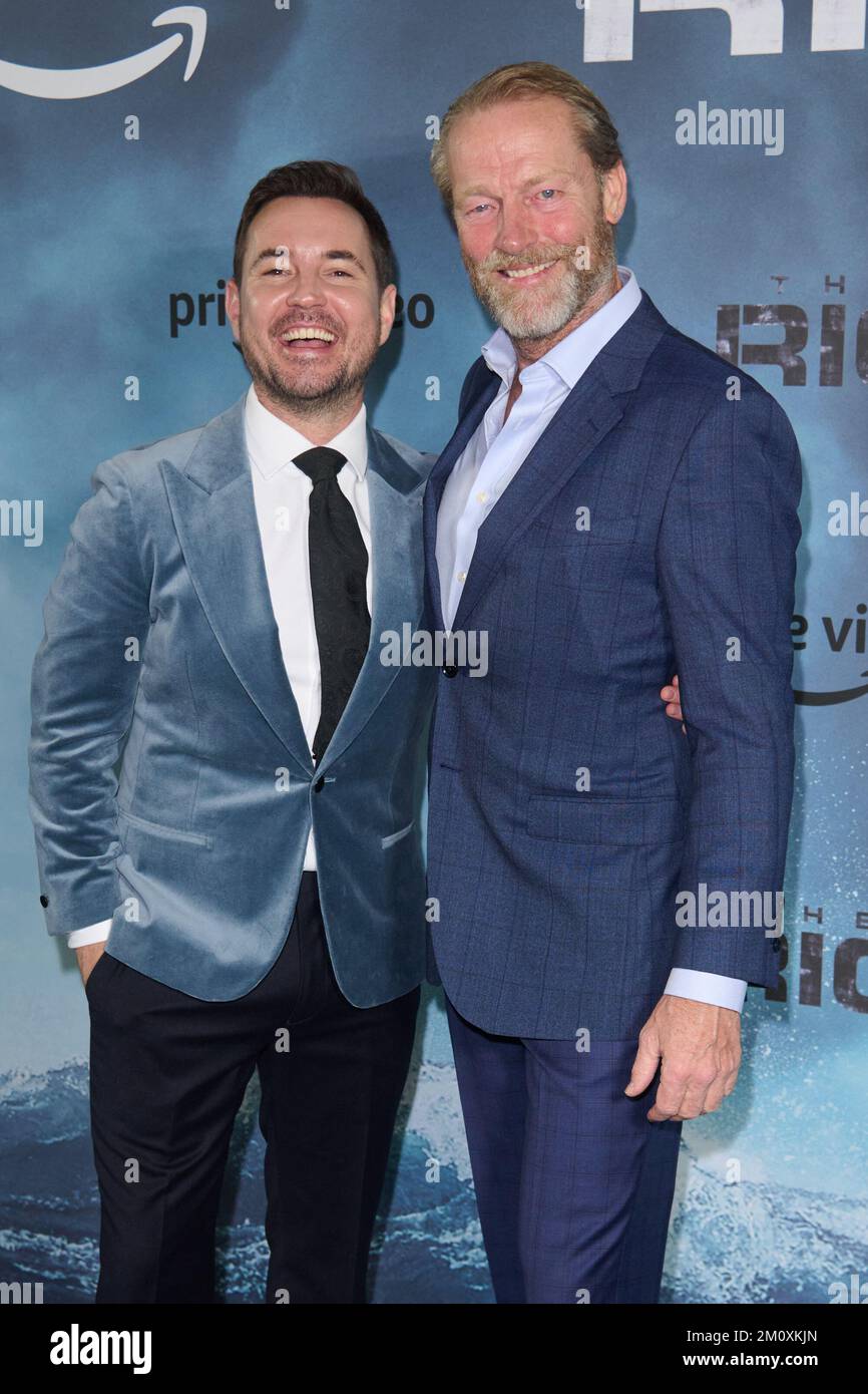 London, UK . 8 December, 2022 . Martin Compston and Iain Glen pictured ...