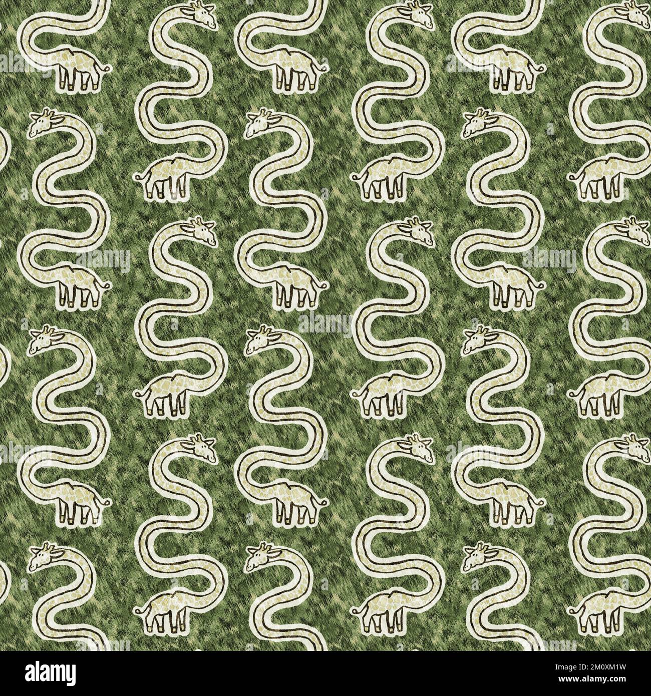 Cute safari wild giraffe animal pattern for babies room decor. Seamless ...