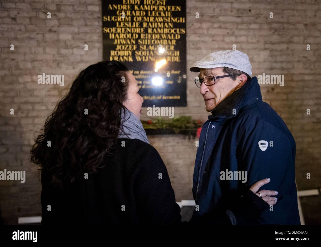 AMSTERDAM - 08/12/2022, Interested parties during the commemoration of ...