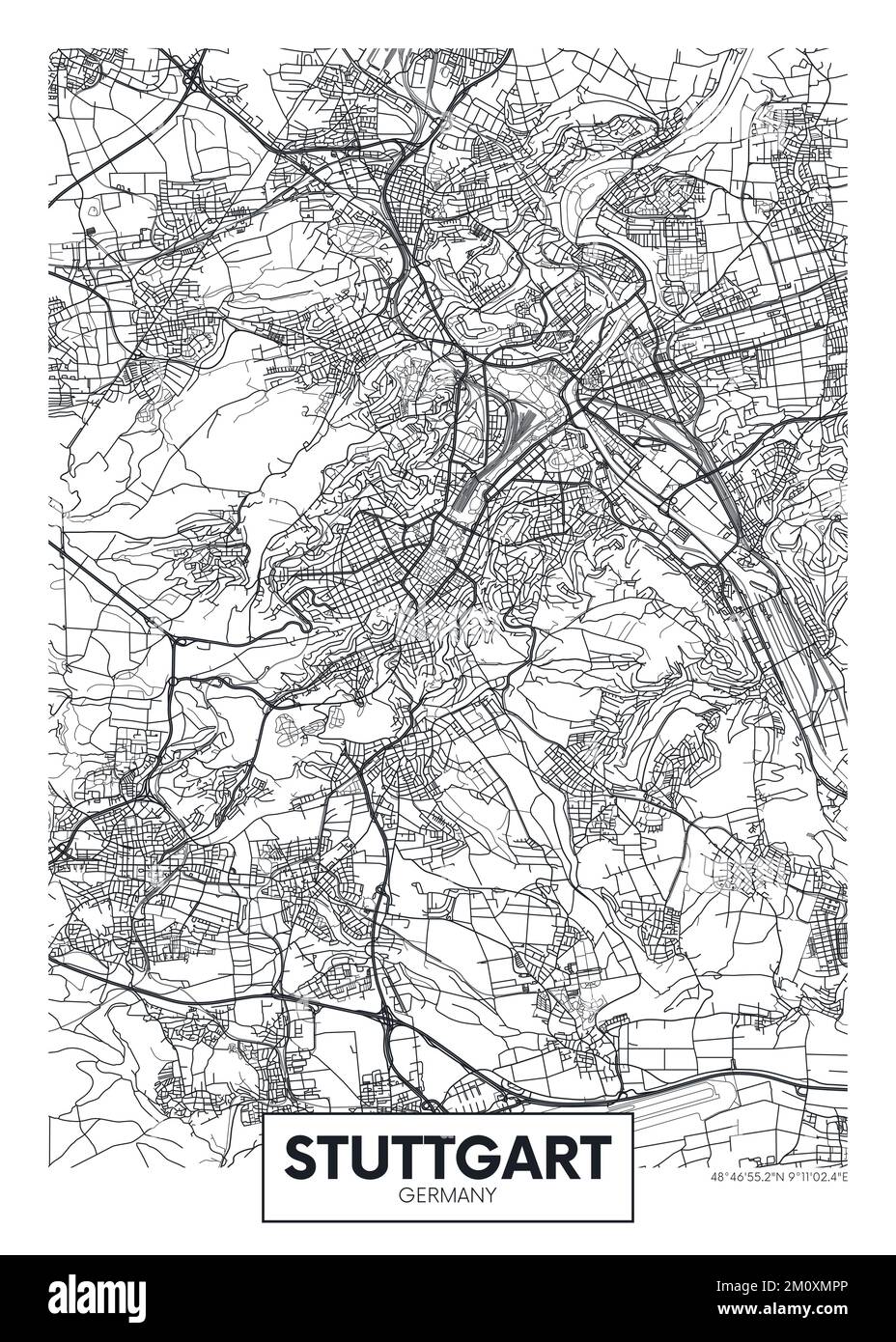 Main street downtown area Stock Vector Images - Alamy