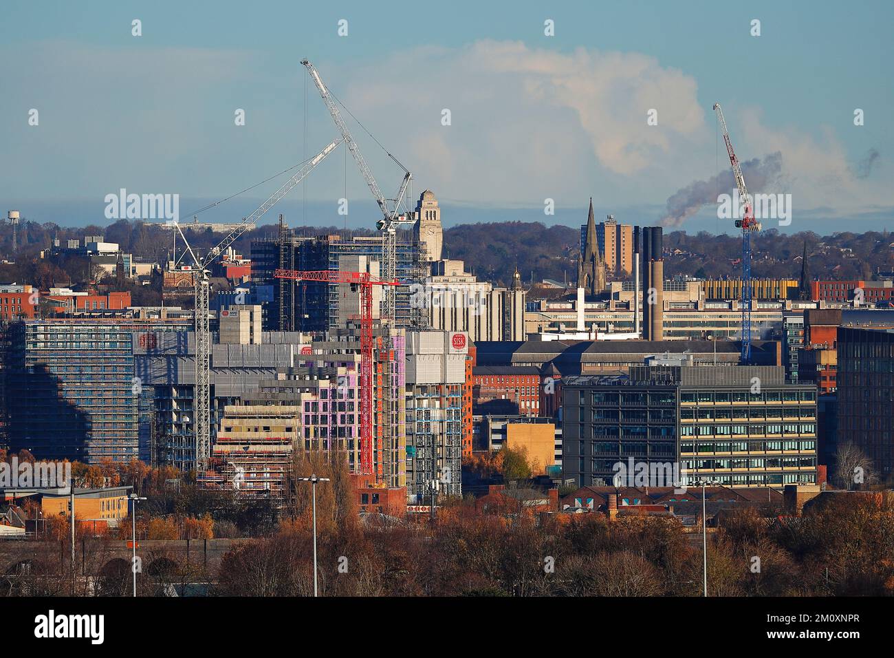 Construction of Springwell Gardens in Leeds City Centre Stock Photo - Alamy