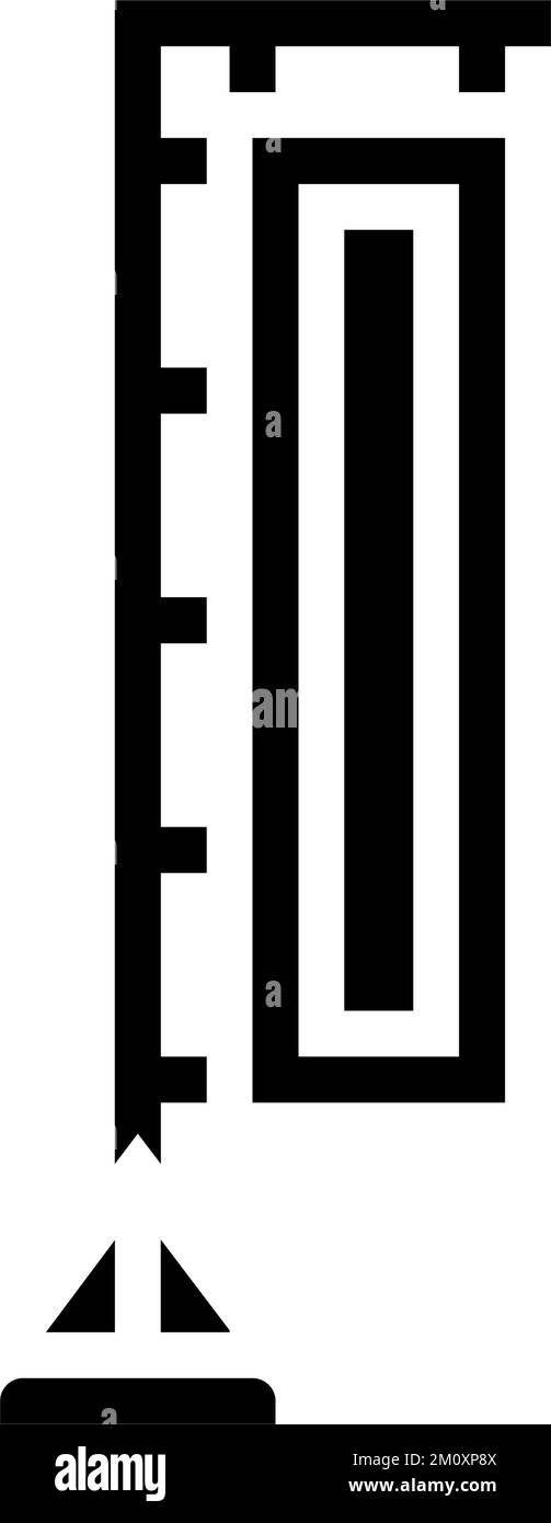 event flag glyph icon vector illustration Stock Vector Image & Art - Alamy