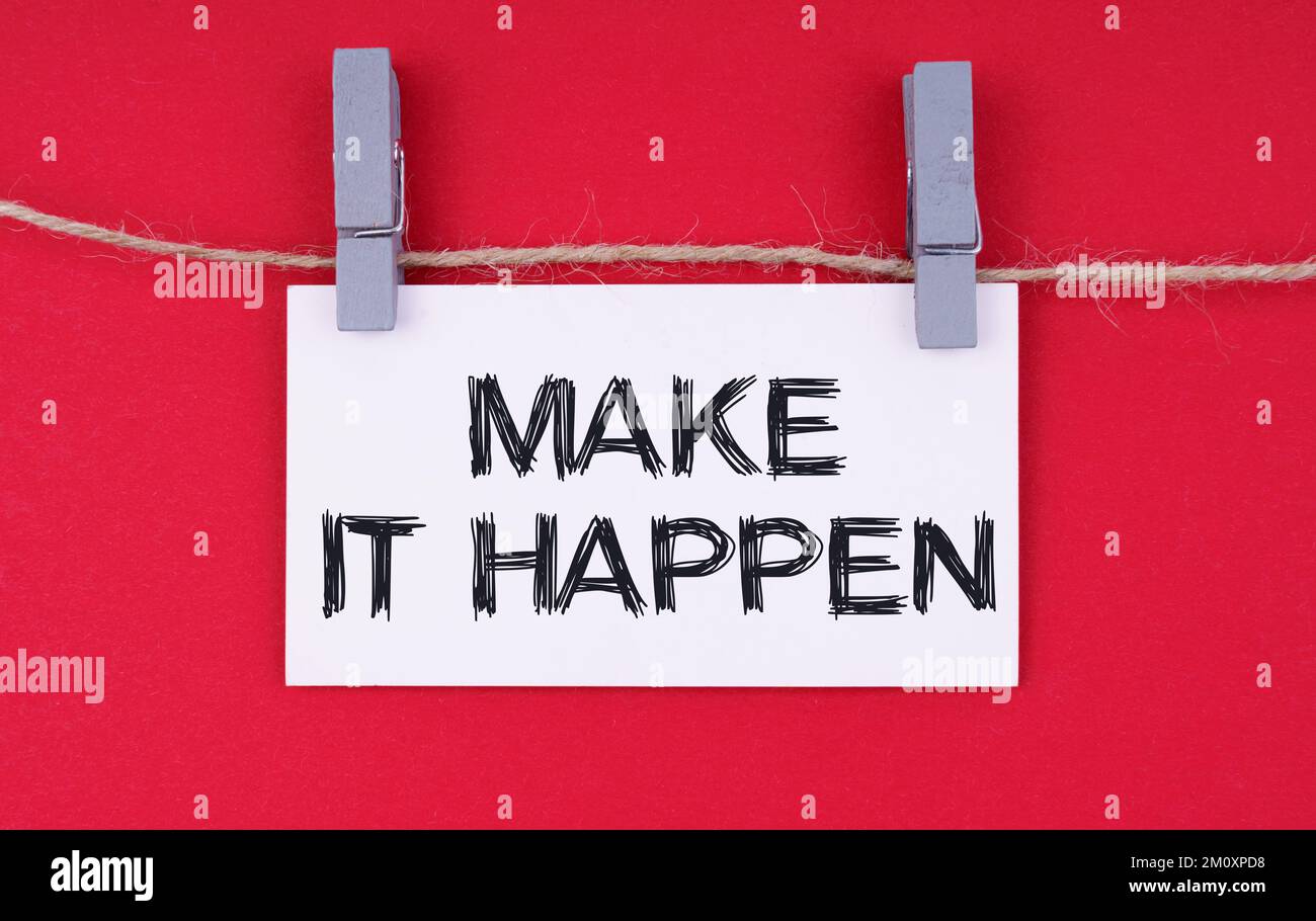 Business and economy concept. A business card with the inscription ...