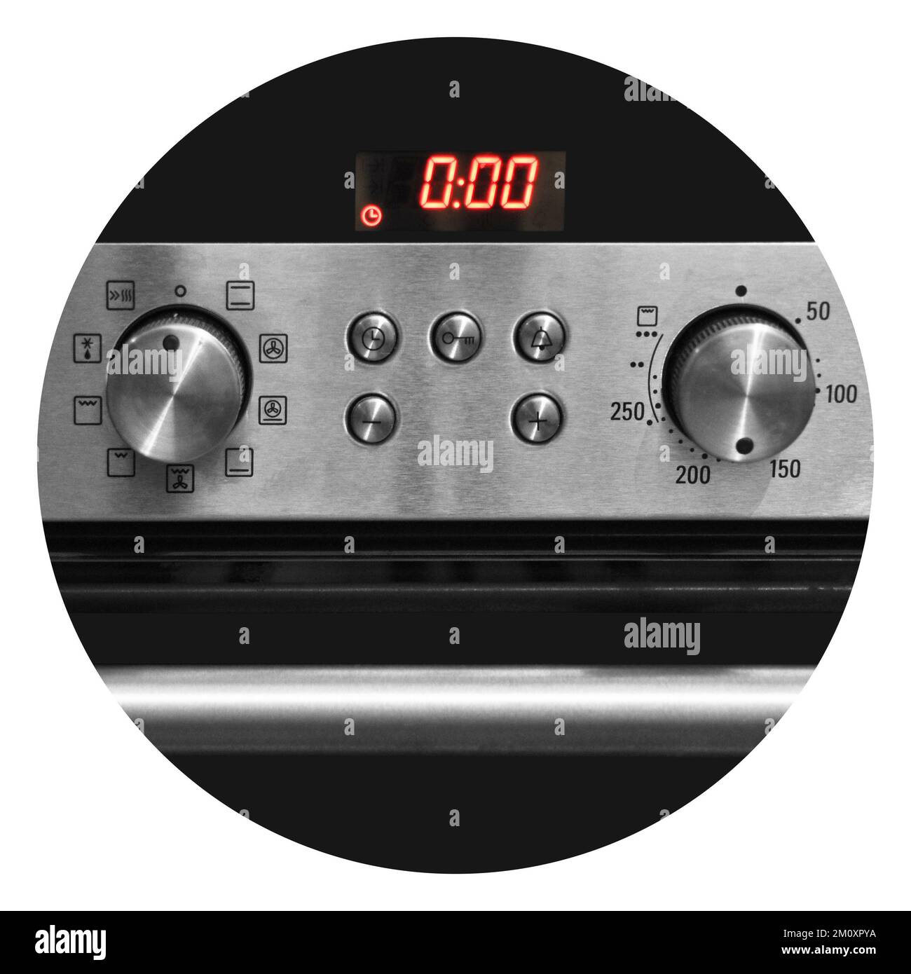 Modern kitchen has an oven and the control panel, oven control panel ...