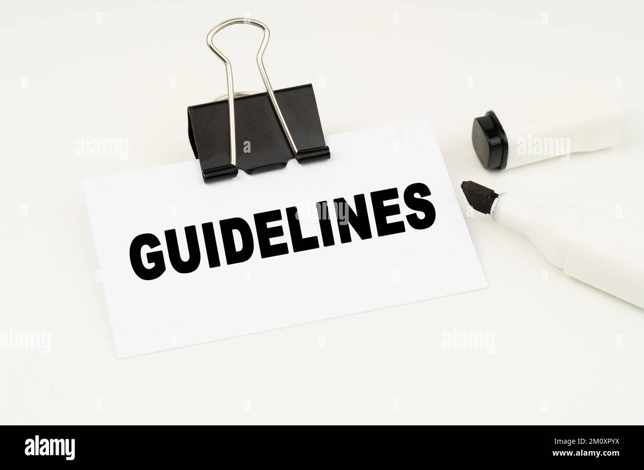 Finance and business concept. On a white background is a marker and a ...