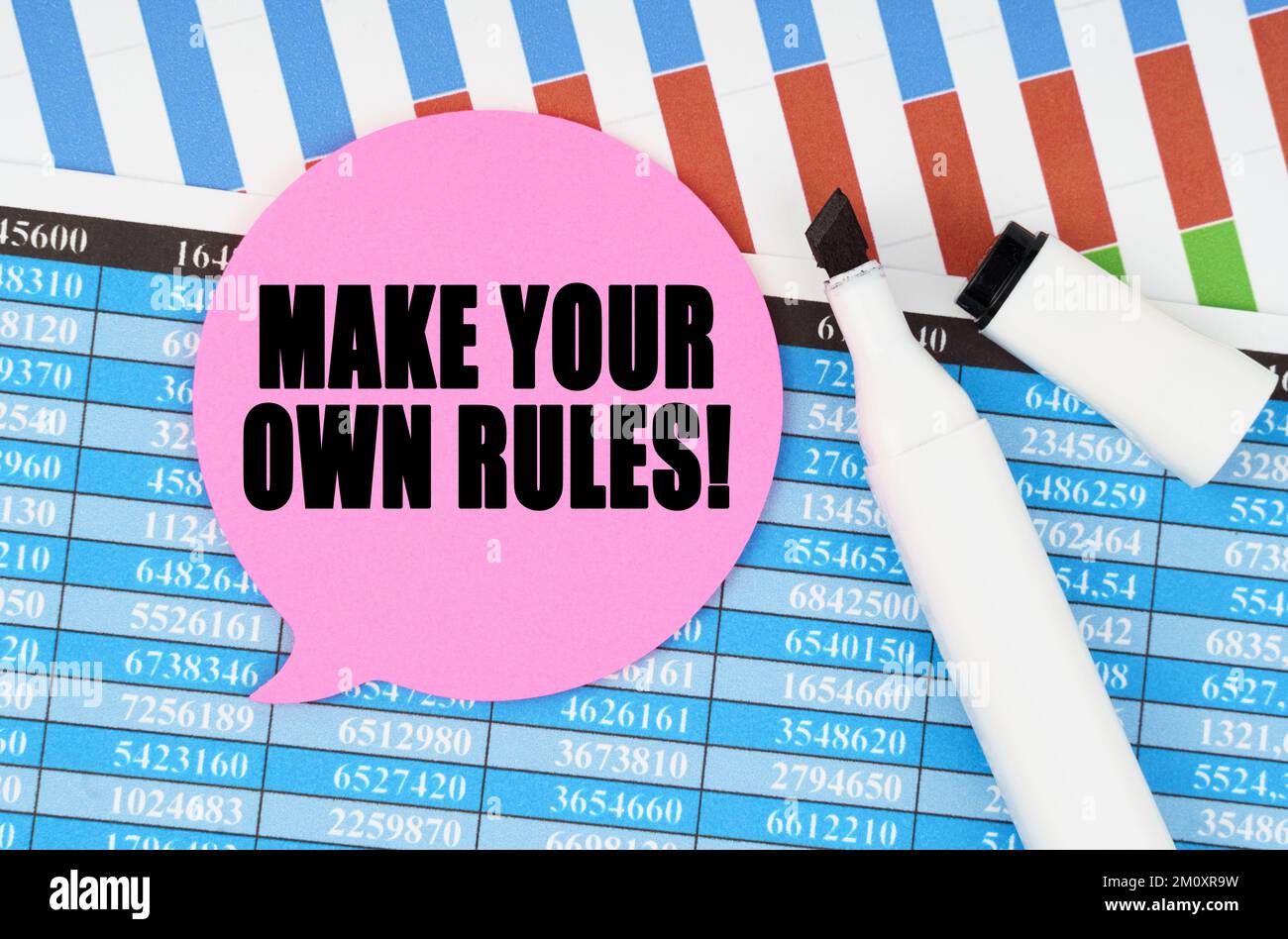 Business and economics concept. On financial statements and charts ...