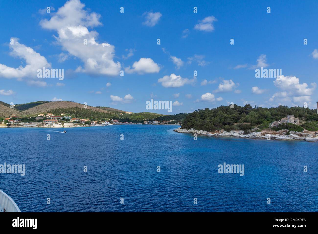 Amazing view of coastline of Kefalonia, Ionian Islands, Greece Stock ...