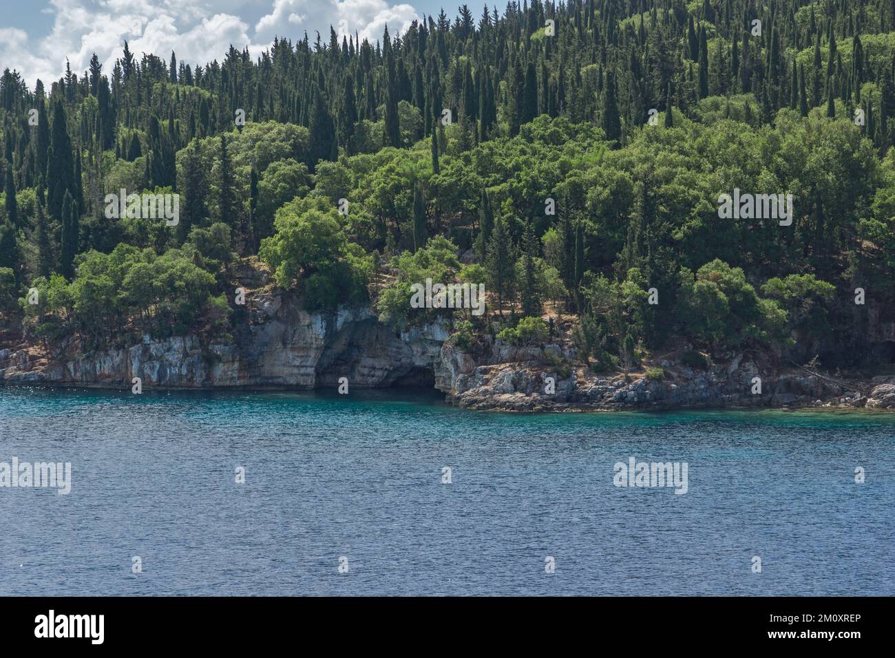 Amazing view of coastline of Kefalonia, Ionian Islands, Greece Stock ...