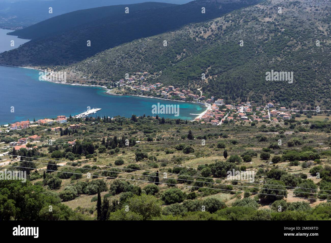 Amazing view of coastline of Kefalonia, Ionian Islands, Greece Stock ...