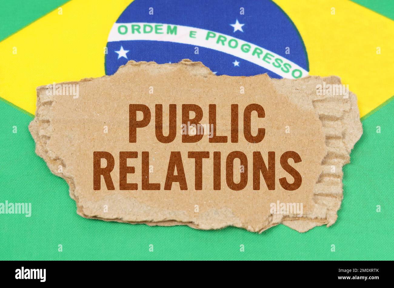 Business and finance concept. Against the background of the flag of ...