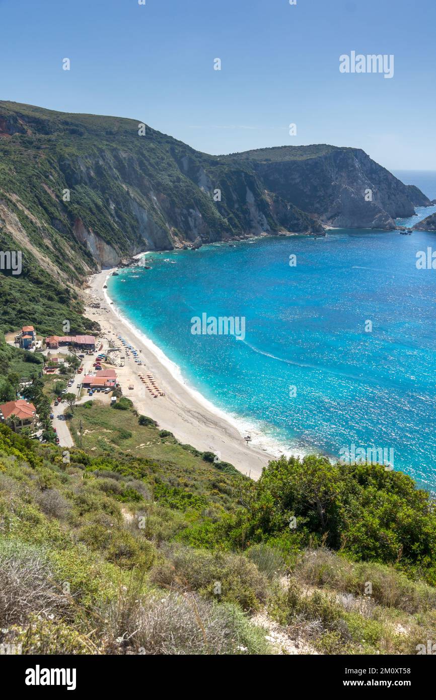 Amazing view of coastline of Kefalonia, Ionian Islands, Greece Stock ...