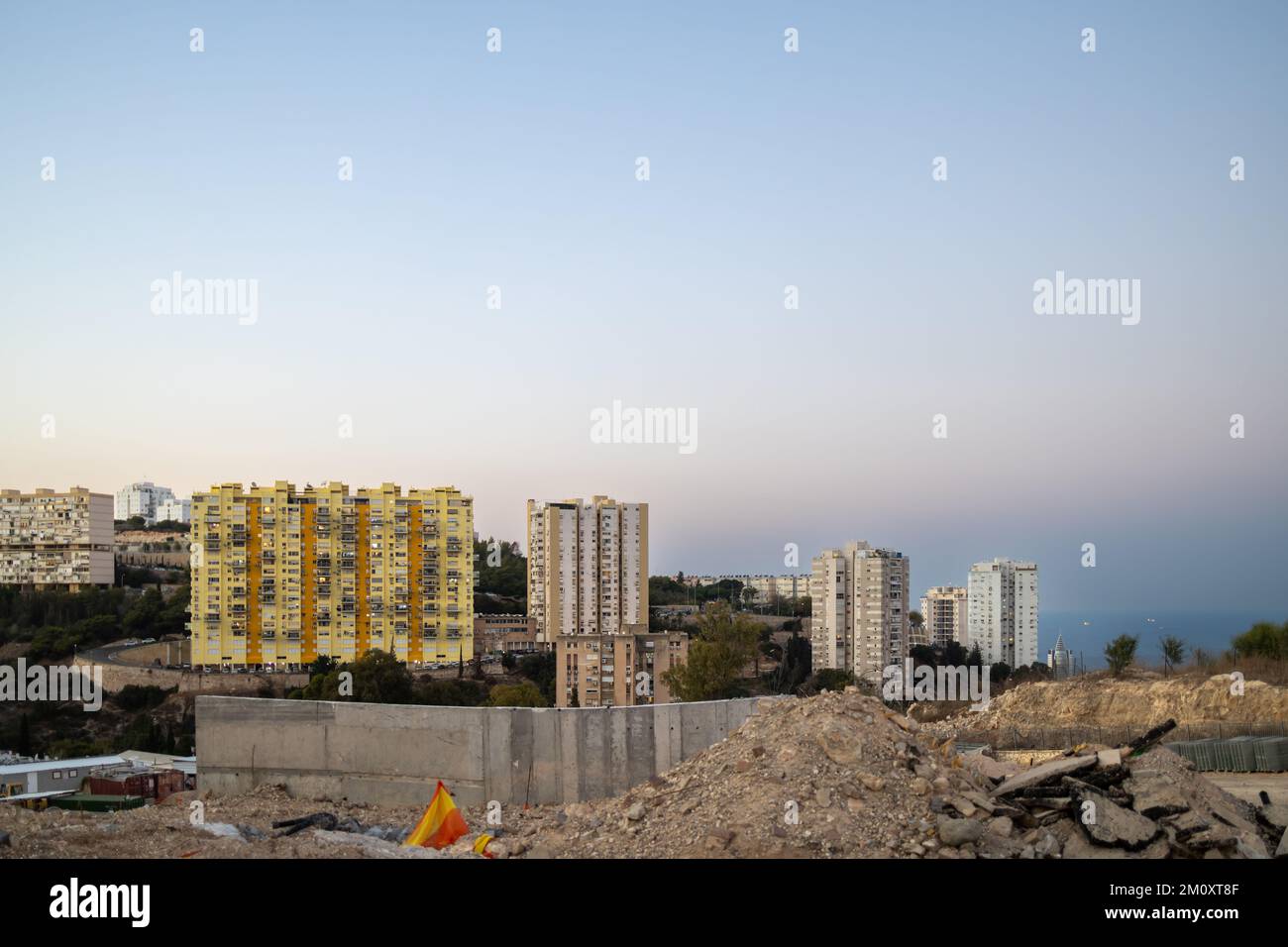 Haifa, Israel - December 1, 2022, Houses under construction, high-rise ...