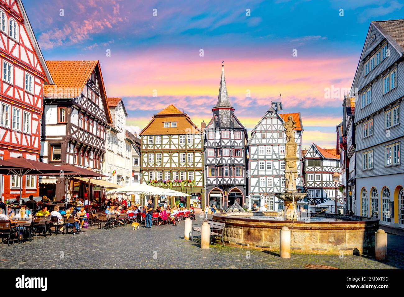 Old town of Fritzlar, Hessen, germany Stock Photo - Alamy