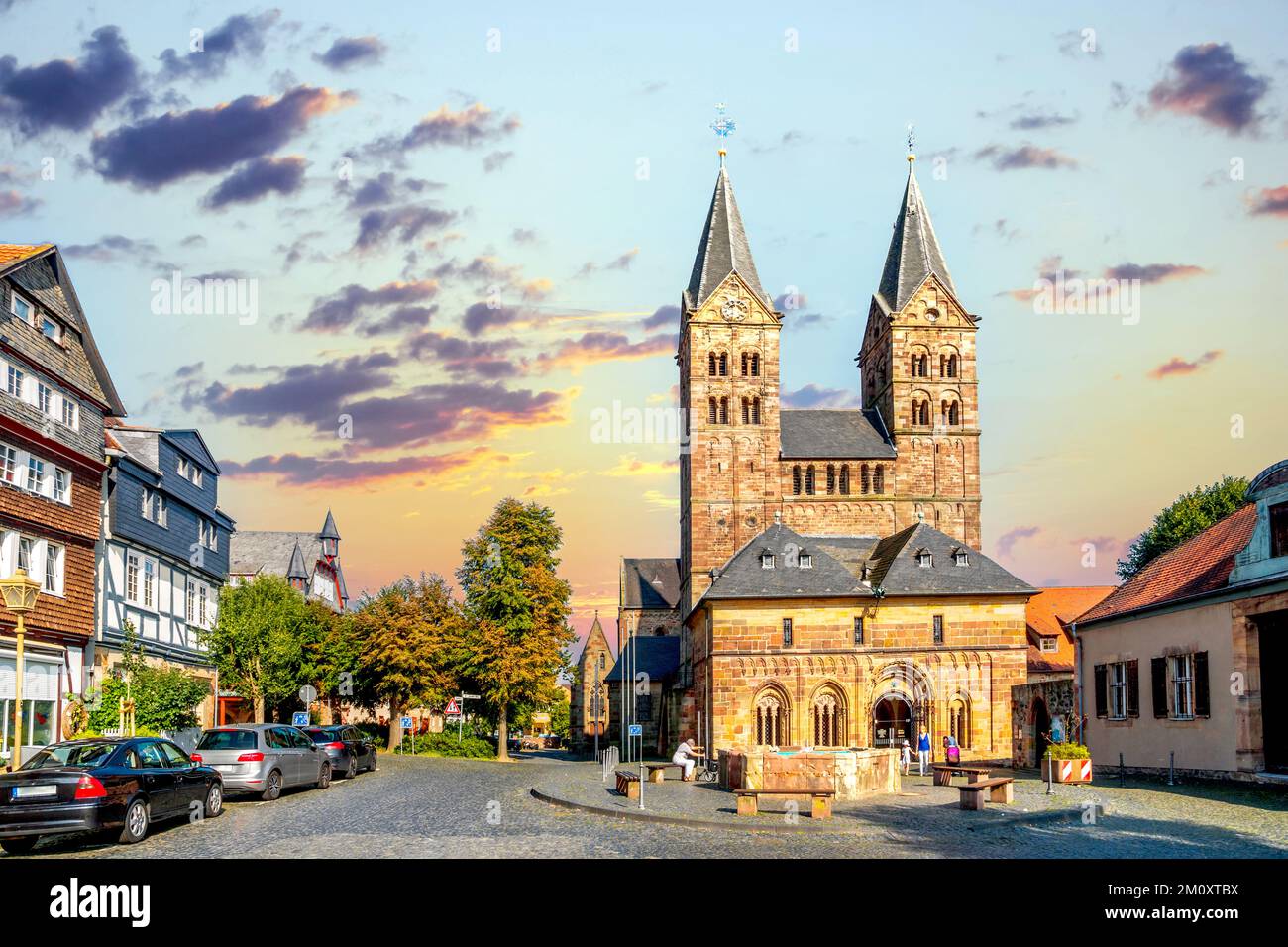 Old town of Fritzlar, Hessen, germany Stock Photo - Alamy