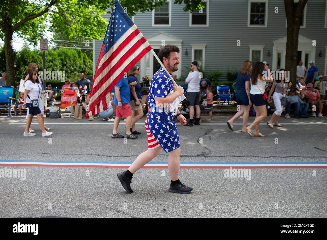 Scenes from the Gaspee Days Parade in Warwick, Rhode Island in the ...