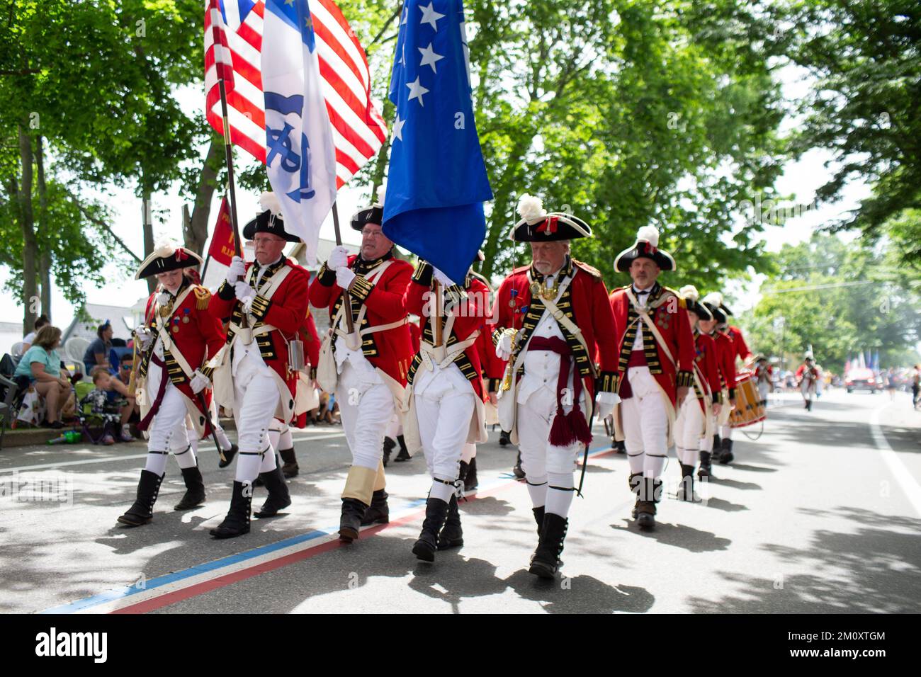 Scenes from the Gaspee Days Parade in Warwick, Rhode Island in the ...