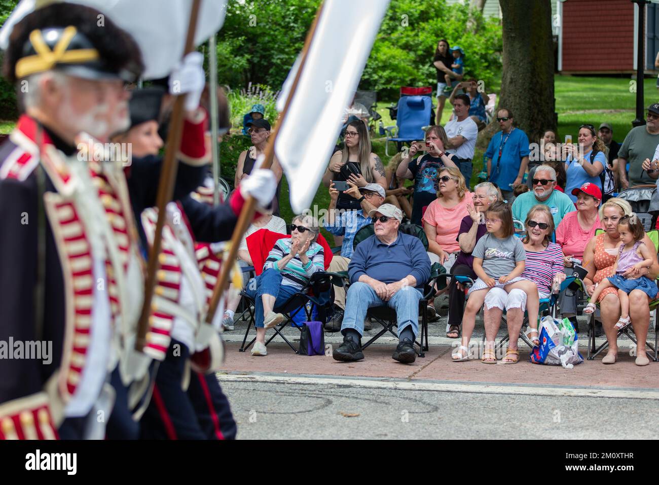 Scenes from the Gaspee Days Parade in Warwick, Rhode Island in the ...