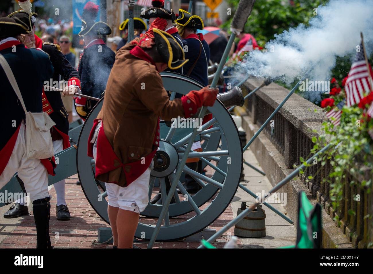 Scenes from the Gaspee Days Parade in Warwick, Rhode Island in the ...