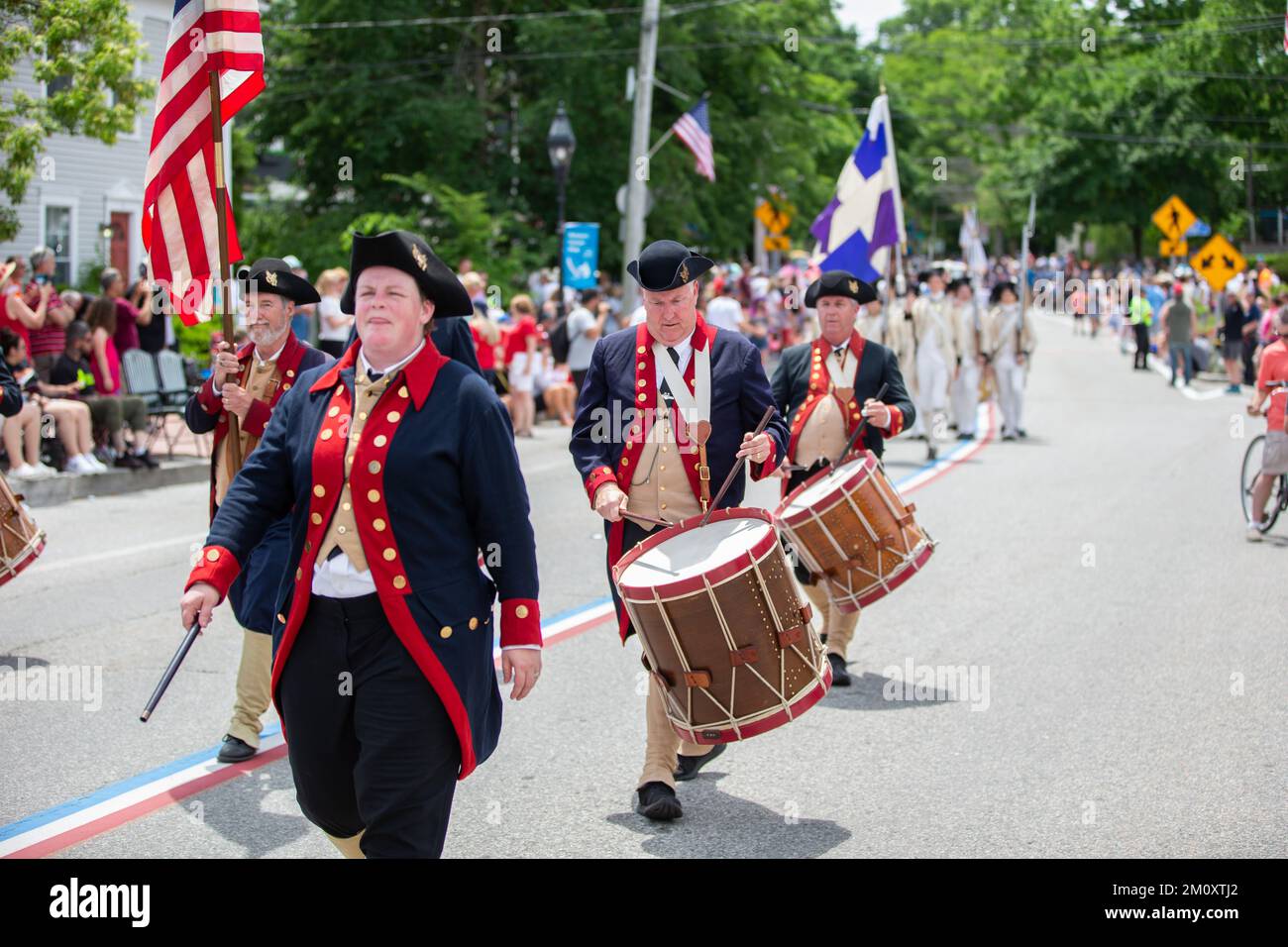 Scenes from the Gaspee Days Parade in Warwick, Rhode Island in the ...