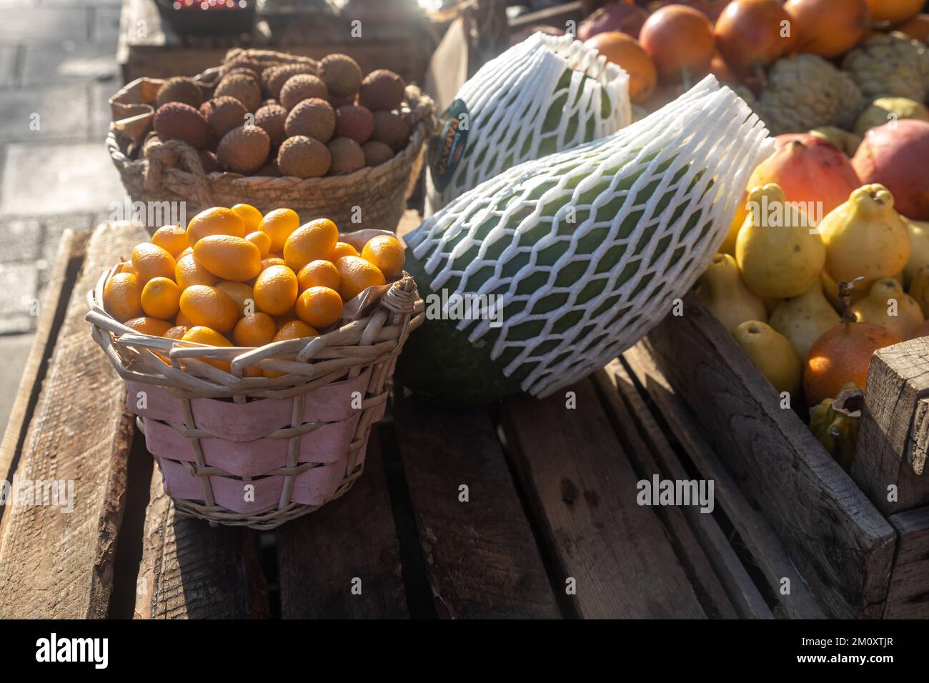 Mango in net hi-res stock photography and images - Alamy