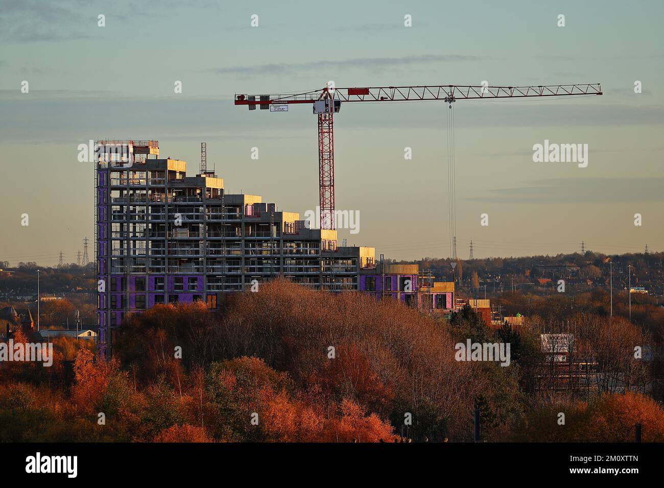 Springwell gardens tower crane hi-res stock photography and images - Alamy