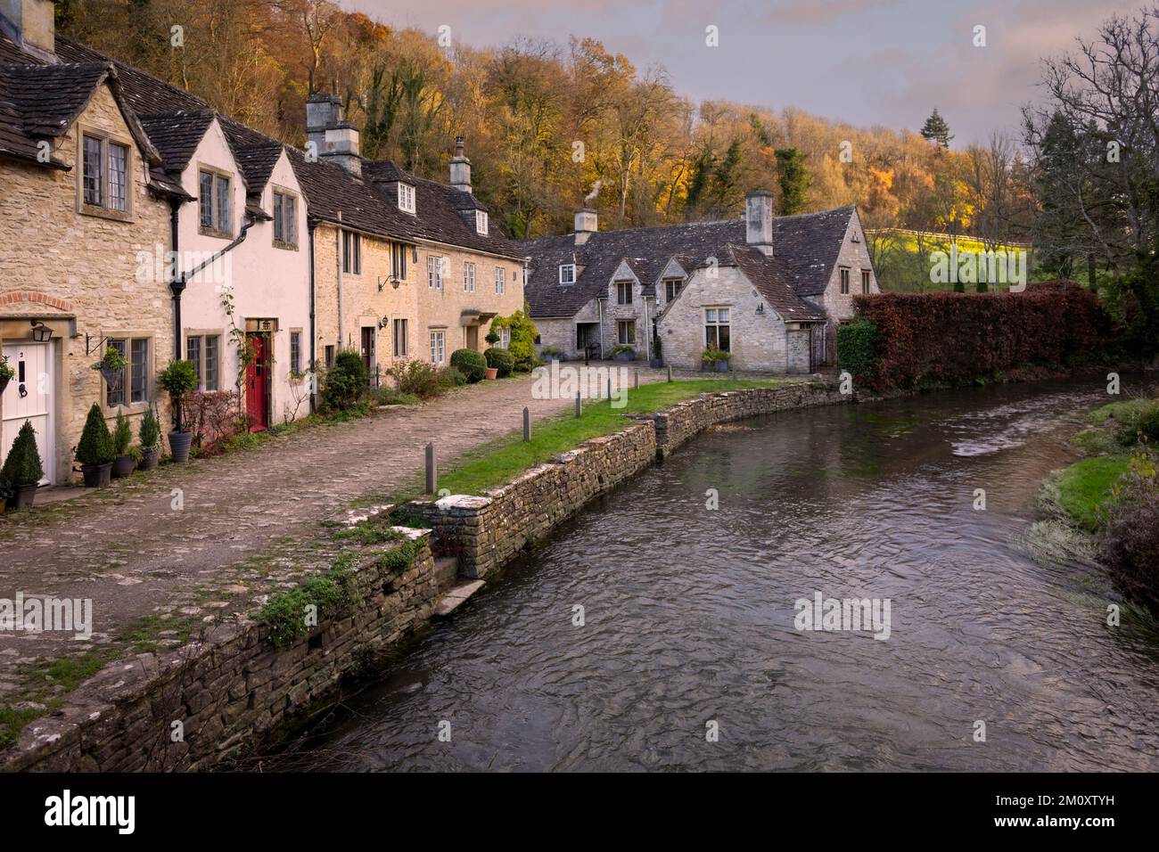 Editorial Castle Combe, England - December 06, 2022: Castle Combe, an ...