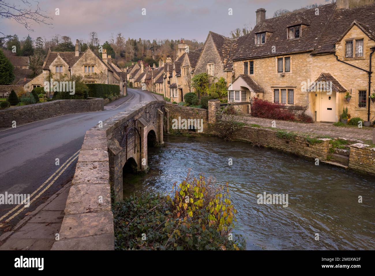 Editorial Castle Combe, England - December 06, 2022: Castle Combe, an ...