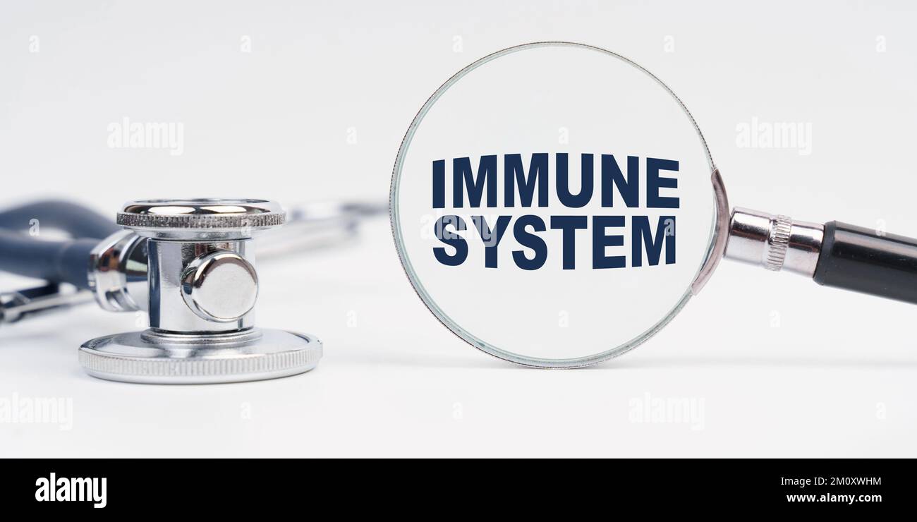 Medicine and health concept. There is a stethoscope on the table, a ...