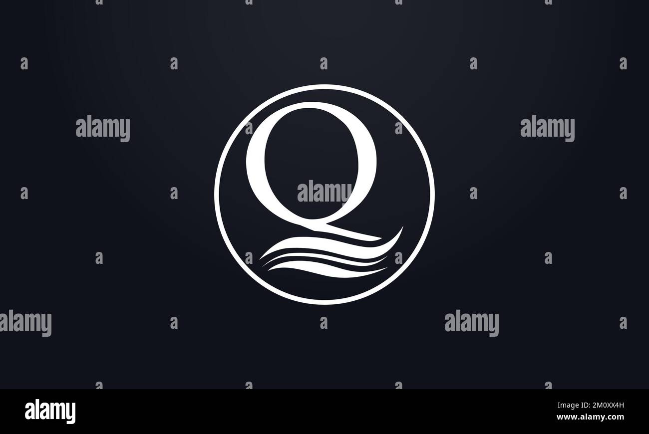 Water wave logo letters vector and water wave symbol icon letter Stock ...