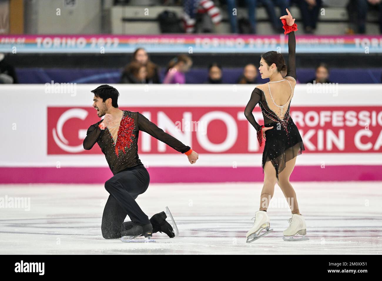 Emily CHAN & Spencer Akira HOWE (USA), during Senior Pairs Short ...