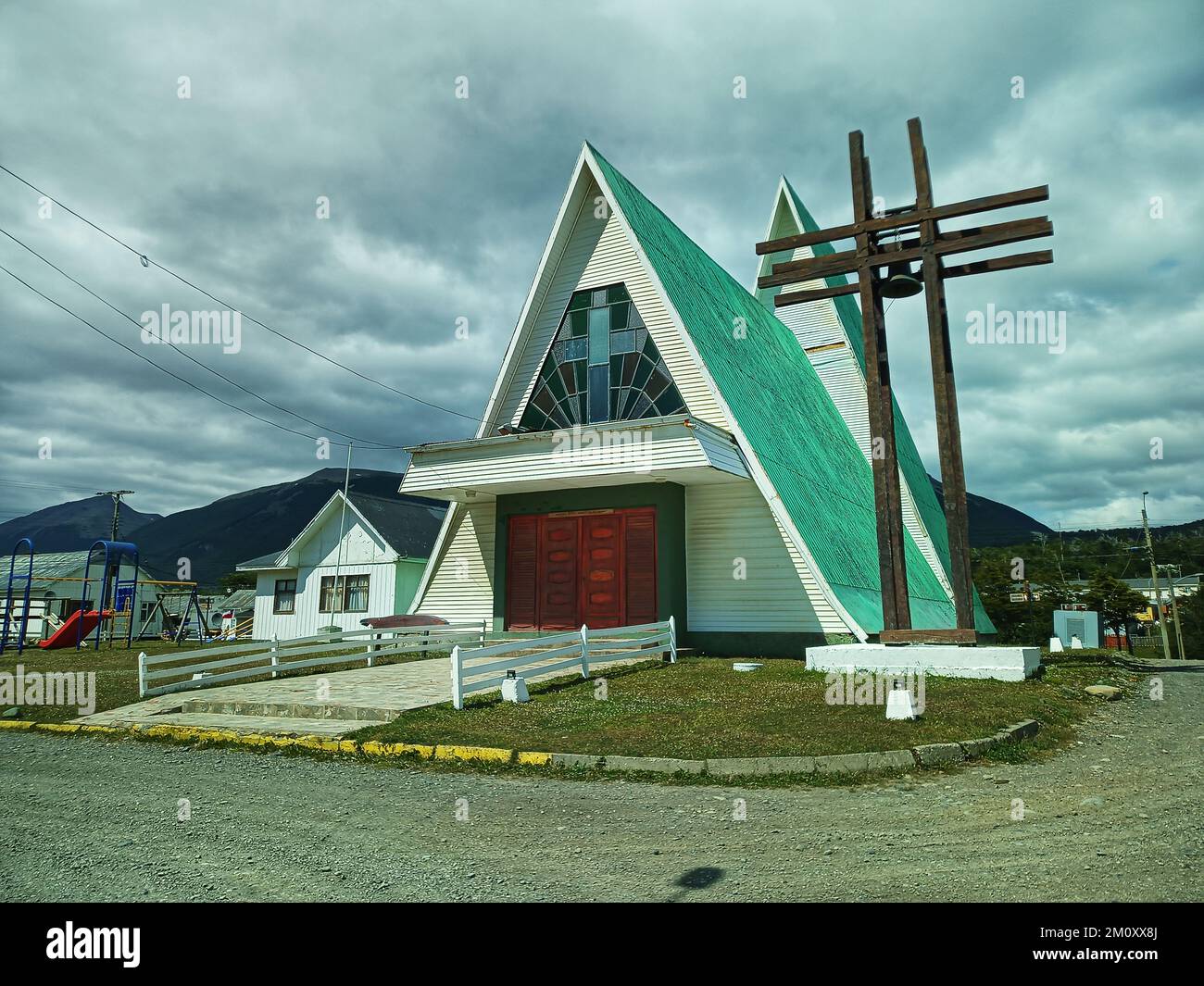church of Puerto Williams, Navarino Island, Tierra del Fuego, Antarctic ...