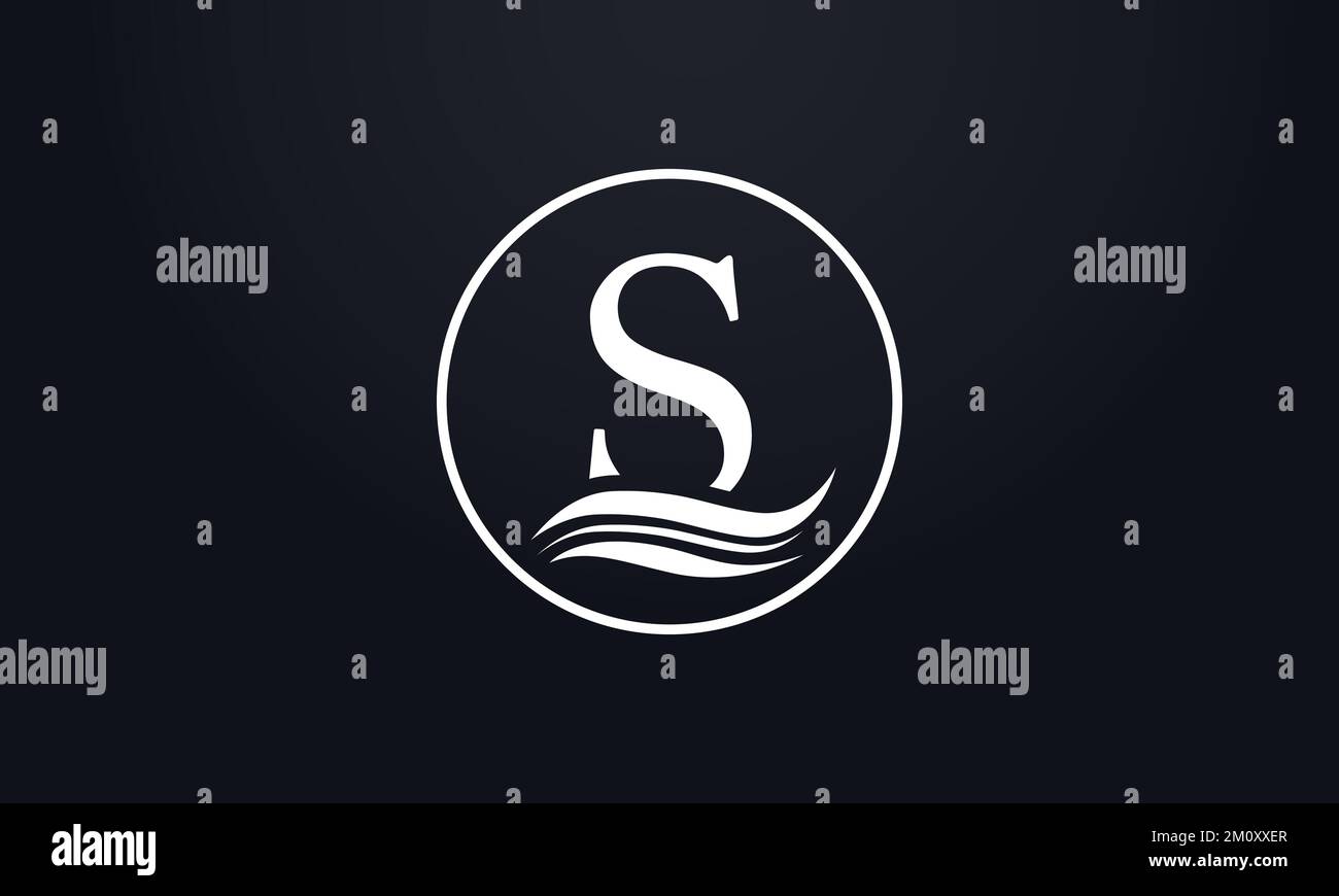 Ocean wave abstract water logo vector hi-res stock photography and ...