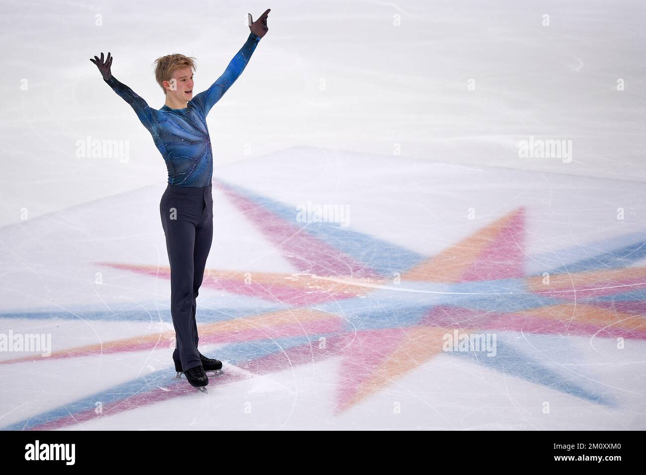 Turin, Italy. 08 December 2022. Daniel Grassl of Italy competes in Men ...