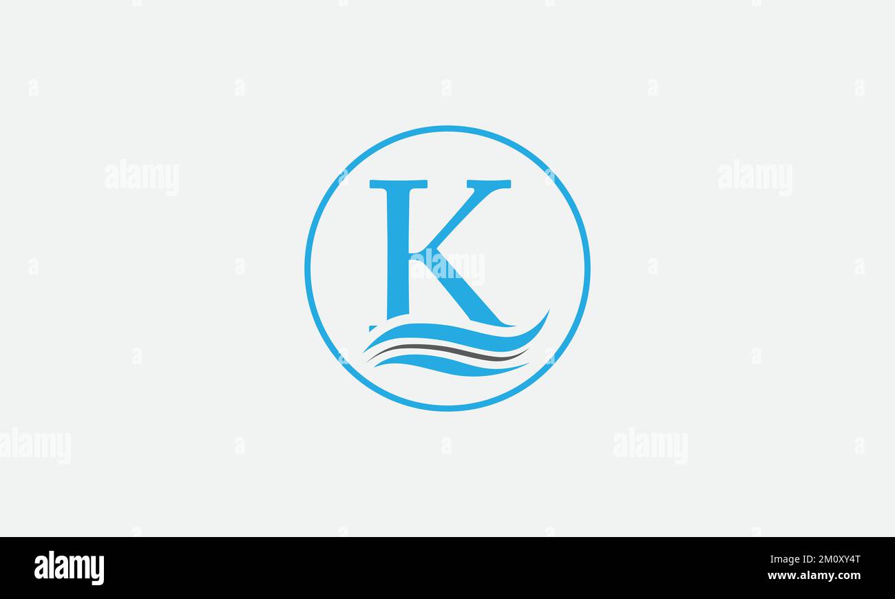 Water wave logo letters vector and water wave symbol icon letter Stock ...